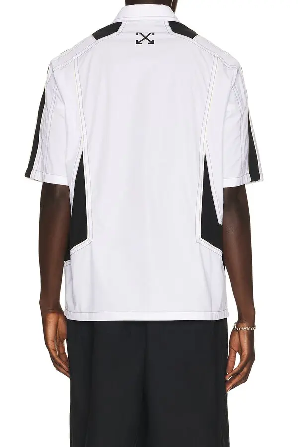 Off-White Race Logo Star Bowling Shirt