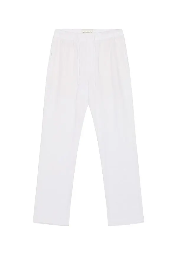 Frescobol Carioca Oscar Linen Chinos - White