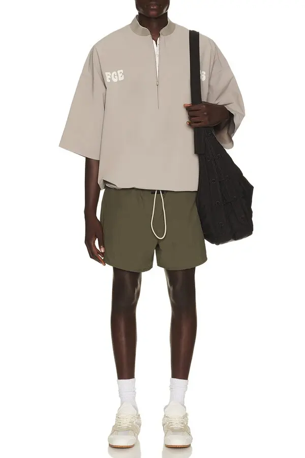 Fear Of God Half Zip Baseball Shirt