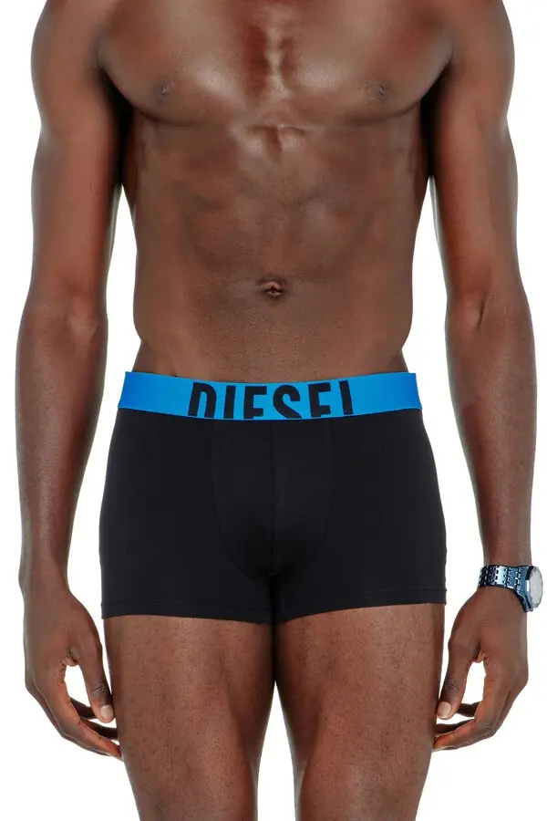 DIESEL® Three-pack Boxer Briefs In Stretch Cotton - Black