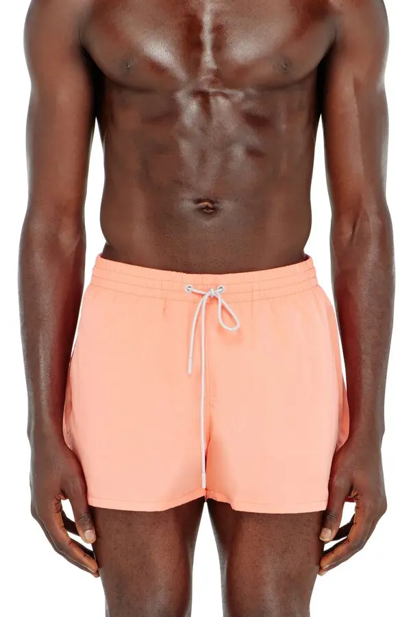 DIESEL® Swim Shorts With Metallic Oval D Logo - Pink