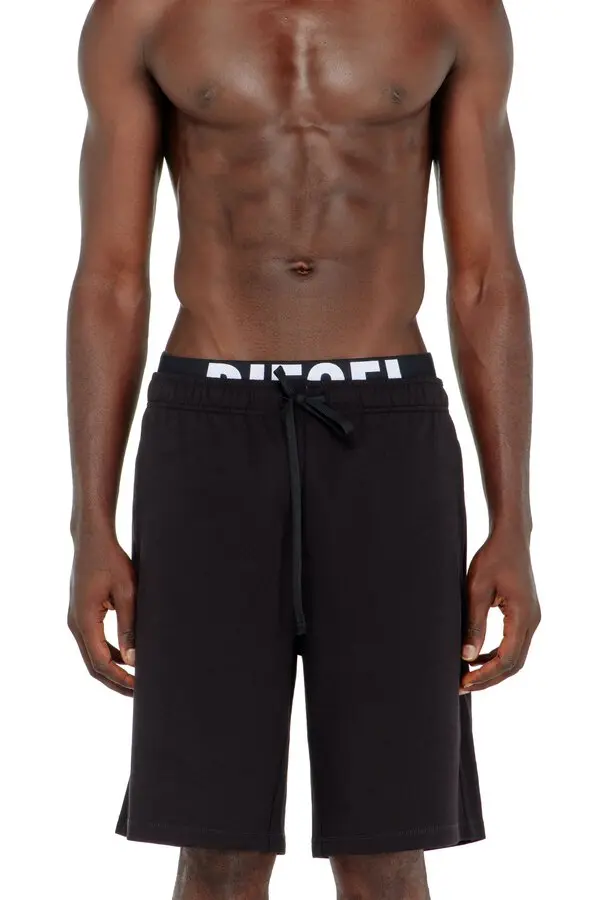 DIESEL® Cotton Blend Logo Waistband Sweatshorts