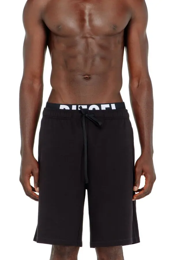 DIESEL® Cotton Blend Logo Waistband Sweatshorts