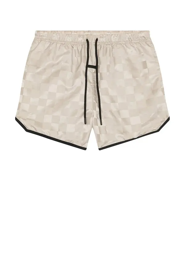 Fear Of God Checkered Gym Short - Seal
