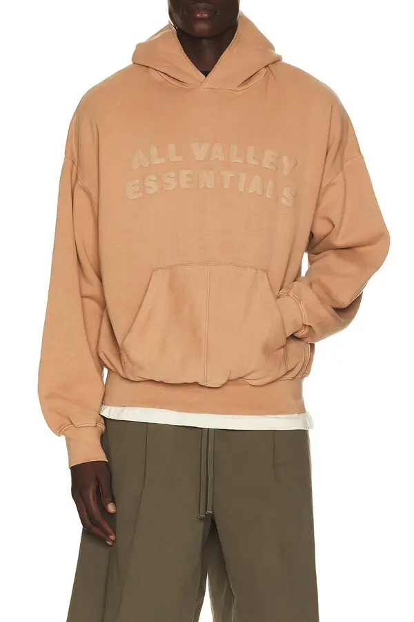 Fear Of God 90's Hoodie In Black - Washed Ginger