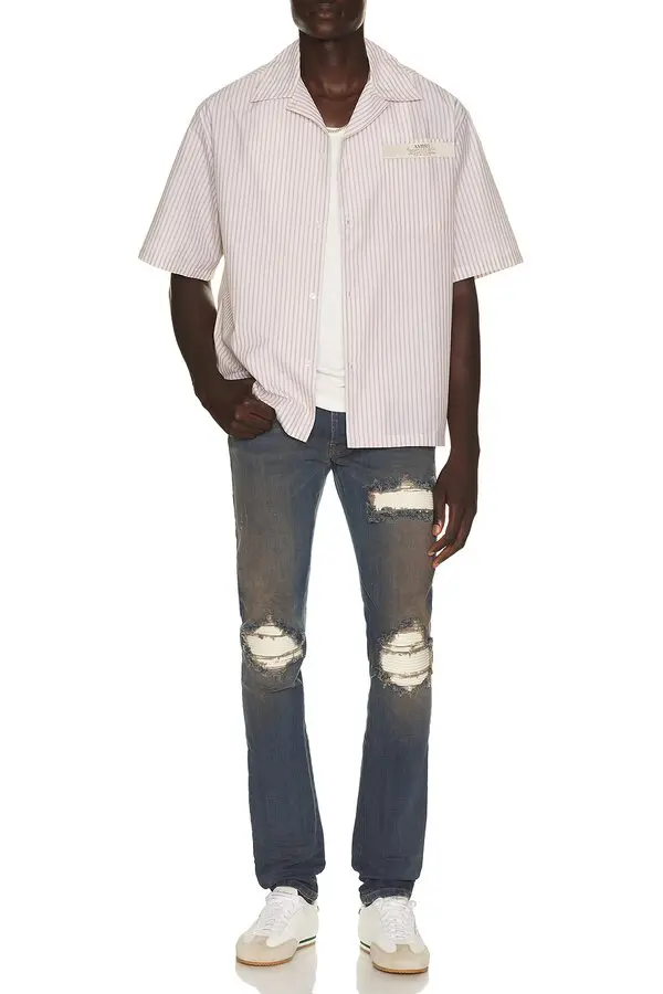 Amiri Mx1 Jean In Blue Denim - Dark Dust