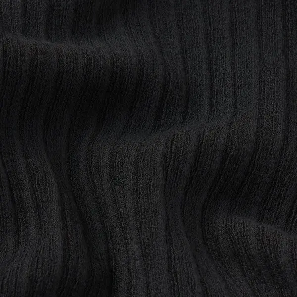 SKIMS Ruffle Dress | Black | | Sheer Knit