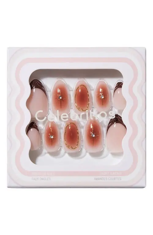 CELEBRITIPS Short Almond Press-on Nails - Amber Muse