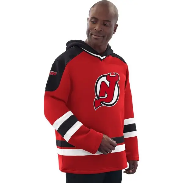 STARTER New Jersey Devils Hockey Pullover Hoodie