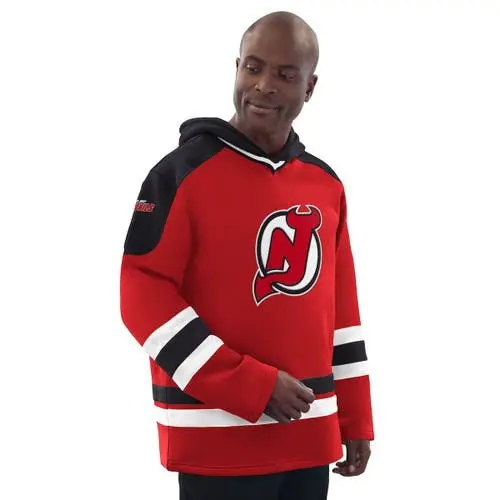 STARTER New Jersey Devils Hockey Pullover Hoodie