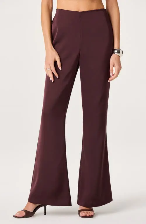 Astr The Label Keona Flare Leg Pants - Raisin