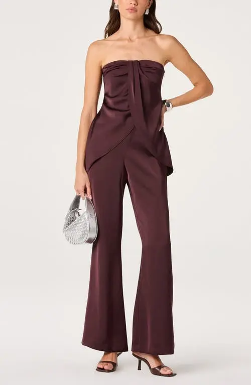 Astr The Label Keona Flare Leg Pants - Raisin