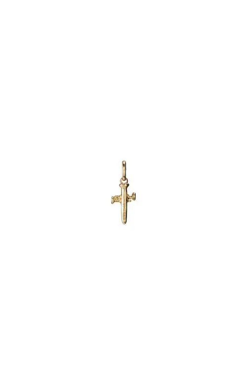 UNODE50 18k Plated Medium Cross Charm - Gold