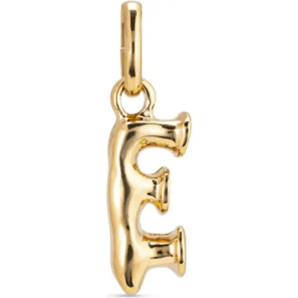 UNODE50 18k -plated Letter E Charm - Gold