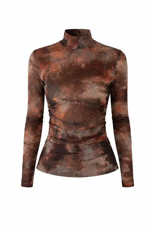 EXQUISE Aldo Tulle Knit Blouse