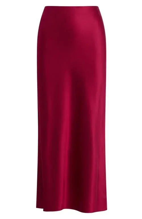 FAVORITE DAUGHTER The Favorite Silk Blend Skirt - Cranberry