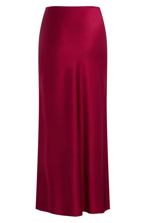 FAVORITE DAUGHTER The Favorite Silk Blend Skirt - Cranberry