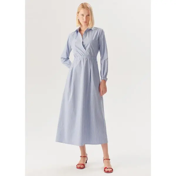 EXQUISE Adelyn Midi Dress - Blue