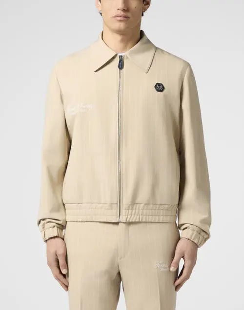 Philipp Plein Coster Jacket Tennis Society - Beige