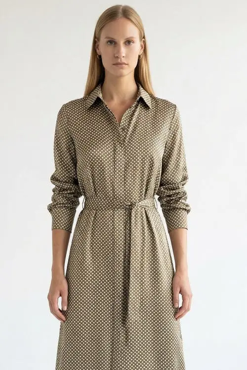 EXQUISE Clio Midi Shirt Dress