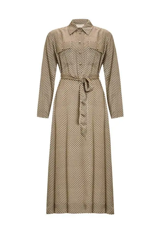 EXQUISE Clio Midi Shirt Dress