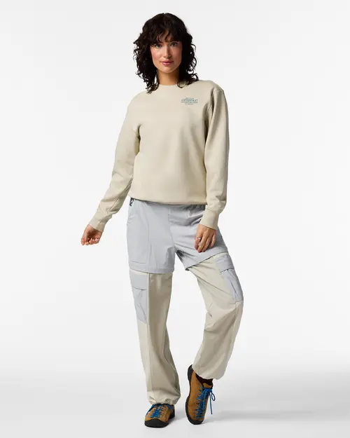 COTOPAXI Organic Cotton-recycled Polyester Blend Crewneck Sweatshirt With Graphic Detail - Mineral