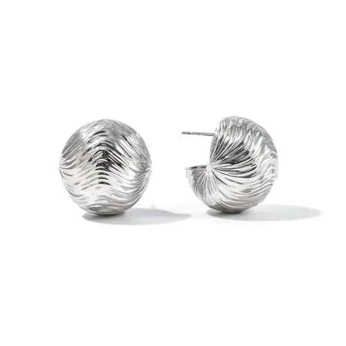 LAMINAR JEWELRY Cascade Ball Earrings - Silver