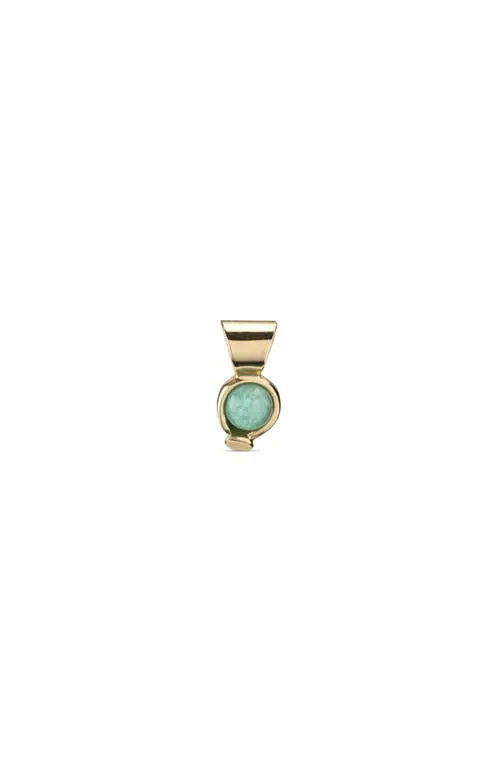 UNODE50 Charm Plated In 18k And Amazonite Stone - Gold