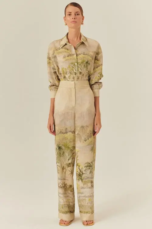 EXQUISE Cecelia Classic Relaxed Wide Legs