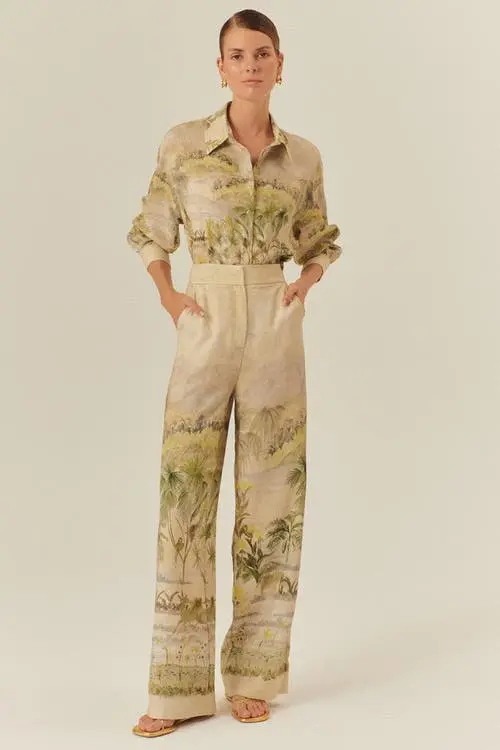 EXQUISE Cecelia Classic Relaxed Wide Legs
