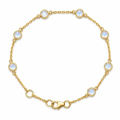 ZUVAN March Birthstone Bracelet Aquamarine