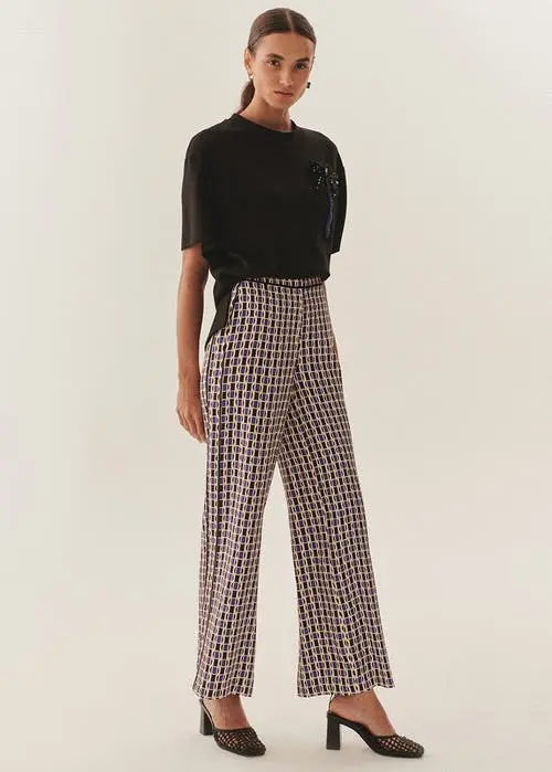 EXQUISE Julianna Chic Fluid Wide Leg Pants