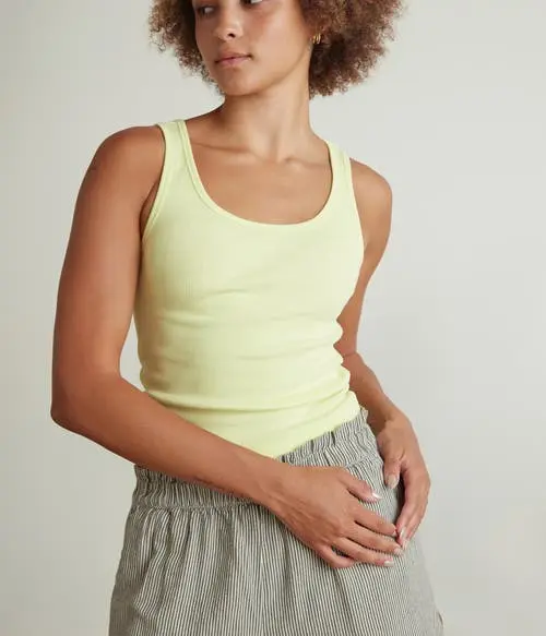 KNOWN SUPPLY Garnet Tank - Celery
