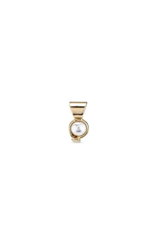 UNODE50 18k -plated Charm With Pearl - Gold