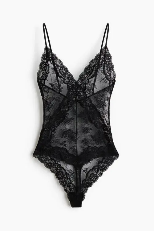 H&m Lace Thong Bodysuit