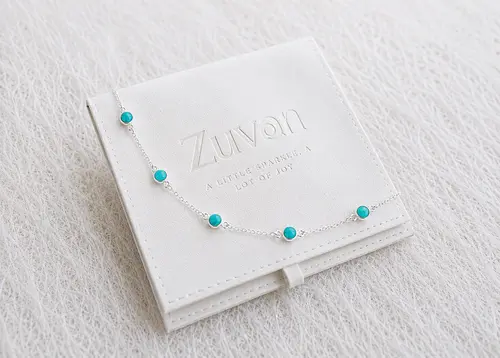 ZUVAN December Birthstone Turquoise Bracelet
