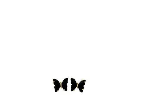 GEMINI JEWELRY Butterfly Crystal Stud Earrings