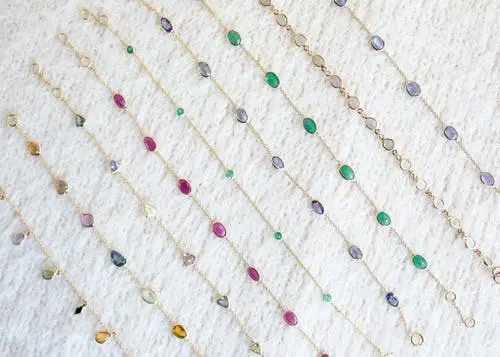 ZUVAN Lunar Glow Solid Gold 14k Bracelet