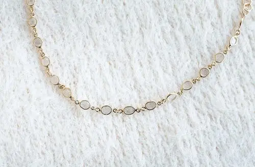 ZUVAN Lunar Glow Solid Gold 14k Bracelet