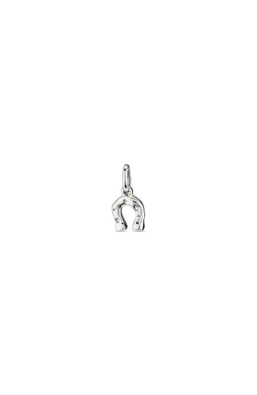 UNODE50 Sterling Plated Horseshoe Charm - Silver