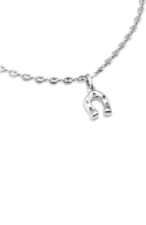 UNODE50 Sterling Plated Horseshoe Charm