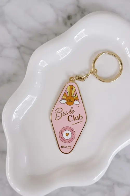 UNTAMED PETALS Bride Club Keychain - Pink