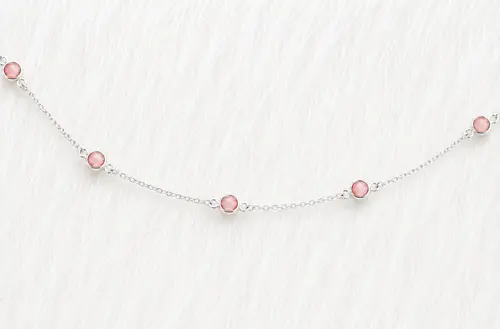 ZUVAN October Birthstone Bracelet Opal - Silver