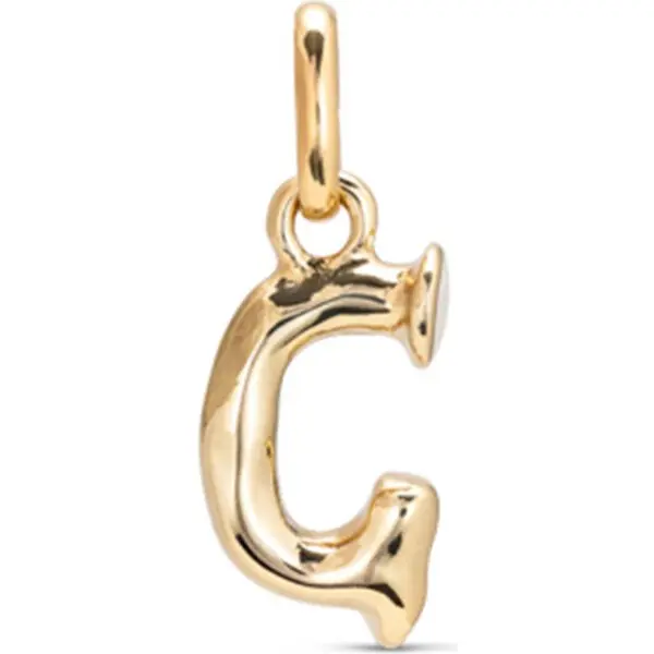UNODE50 18k -plated Letter G Charm - Gold
