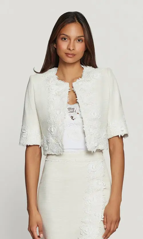 Generation Love Nicco Lace Combo Tweed Jacket
