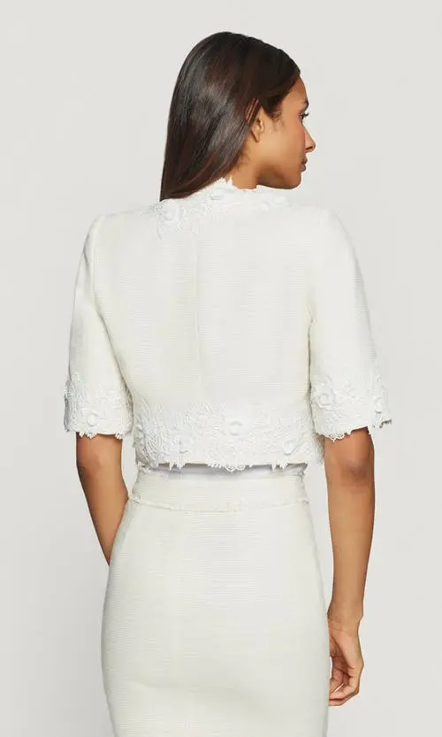 Generation Love Nicco Lace Combo Tweed Jacket