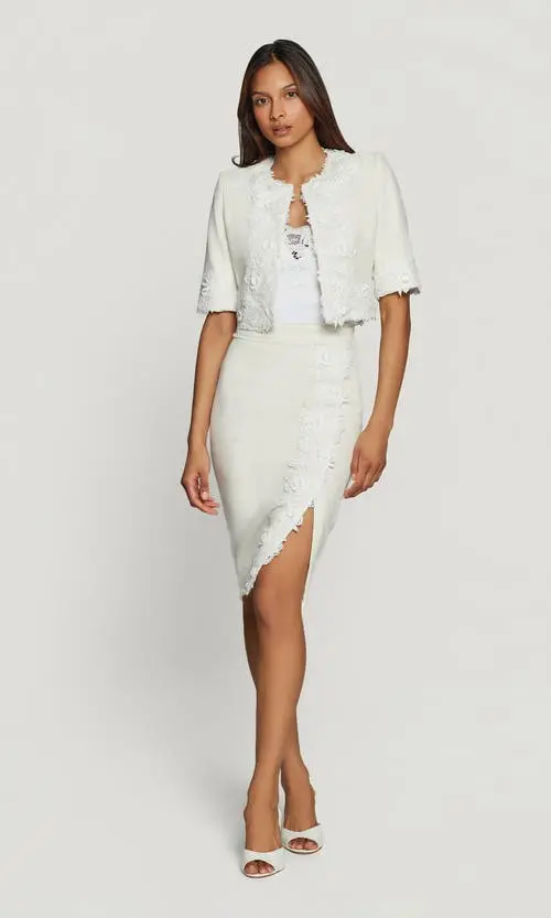 Generation Love Nicco Lace Combo Tweed Jacket