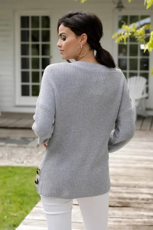 LASCANA Button Detail Sweater