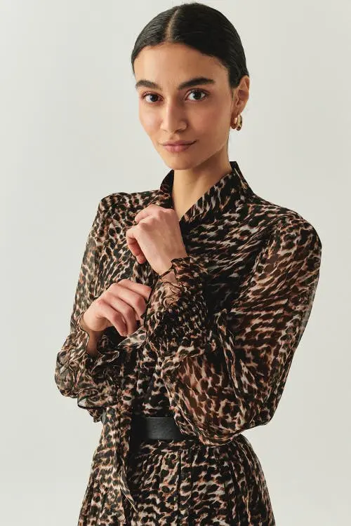 EXQUISE Kara Chiffon Blouse
