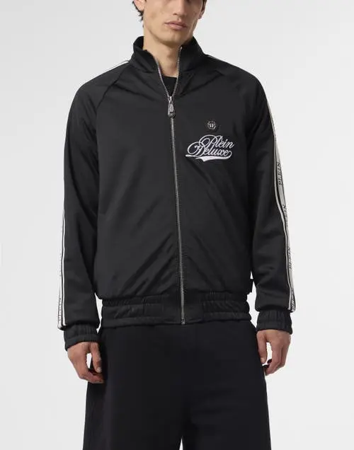 Philipp Plein Tracksuit Jacket Plein Deluxe Signature Signature - Black